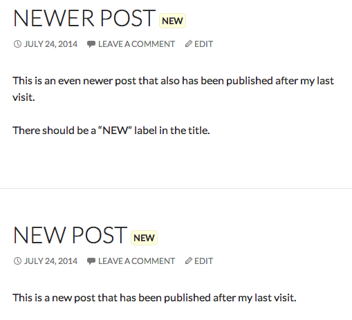 How To Highlight New Posts For Returning Visitors In WordPress ...